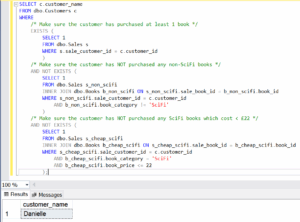 EXISTS and correlated subqueries combo - Shane Driscoll